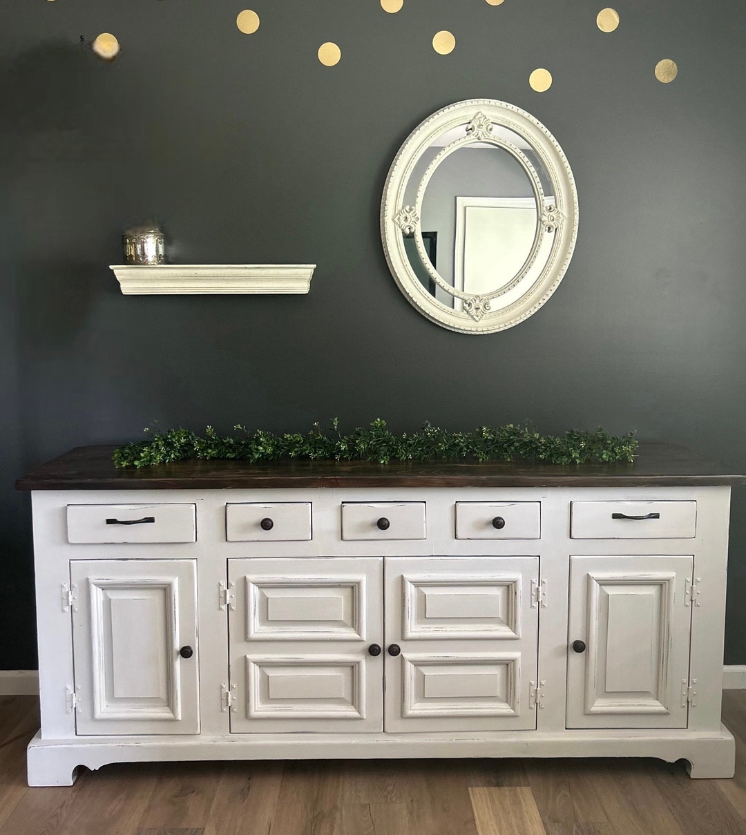 SOLD Farmhouse Pine Server or Buffet - Etsy