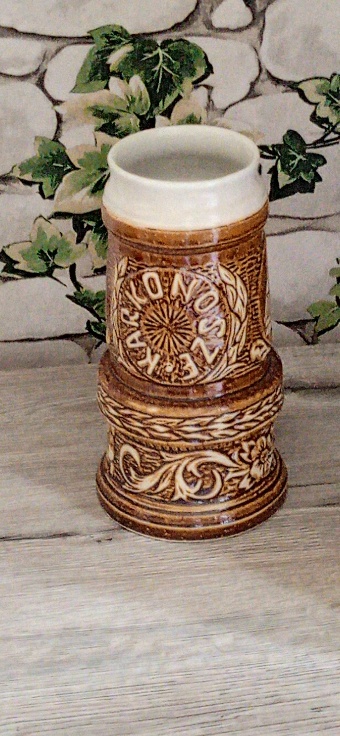 Beer Mug, Collectors, Poland, Karkonosze, Stone Mug, Mug, Vintage ...