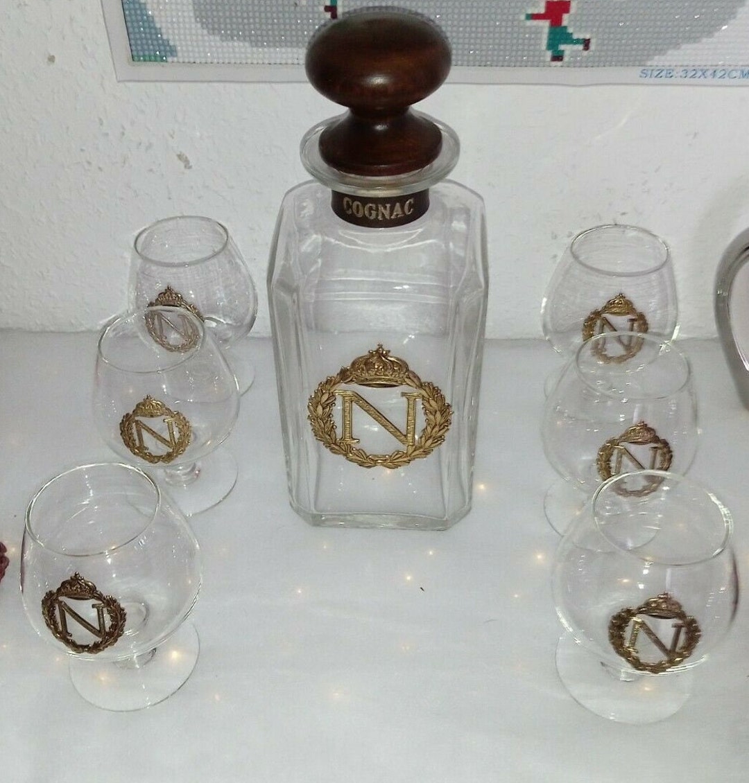 Napoleon, Cognac Glasses Carafe, Rare, Retro, Set, Vintage, 1970, - Etsy