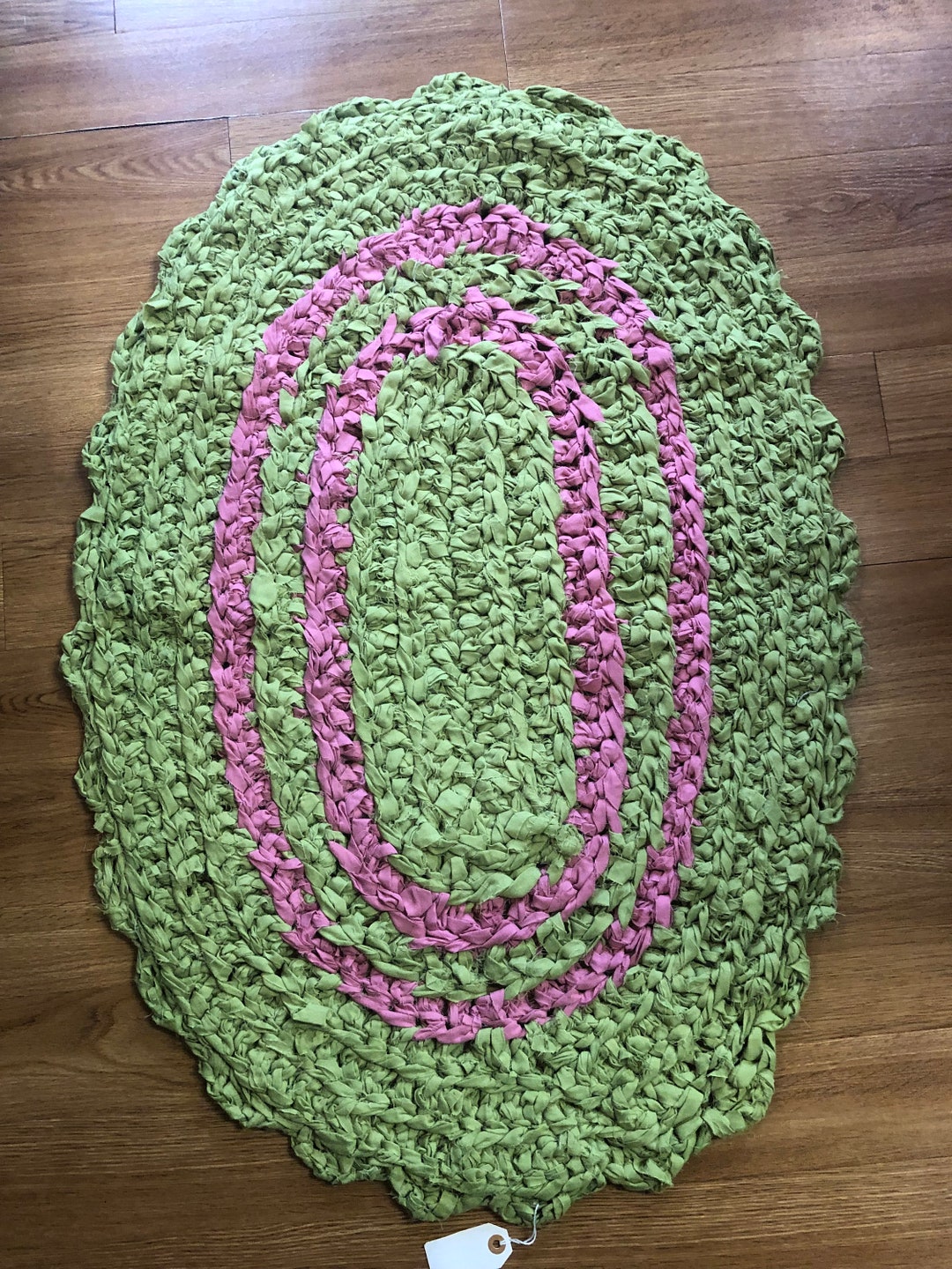 Sheet Yarn Rag Rug shrek Meets Barbie - Etsy