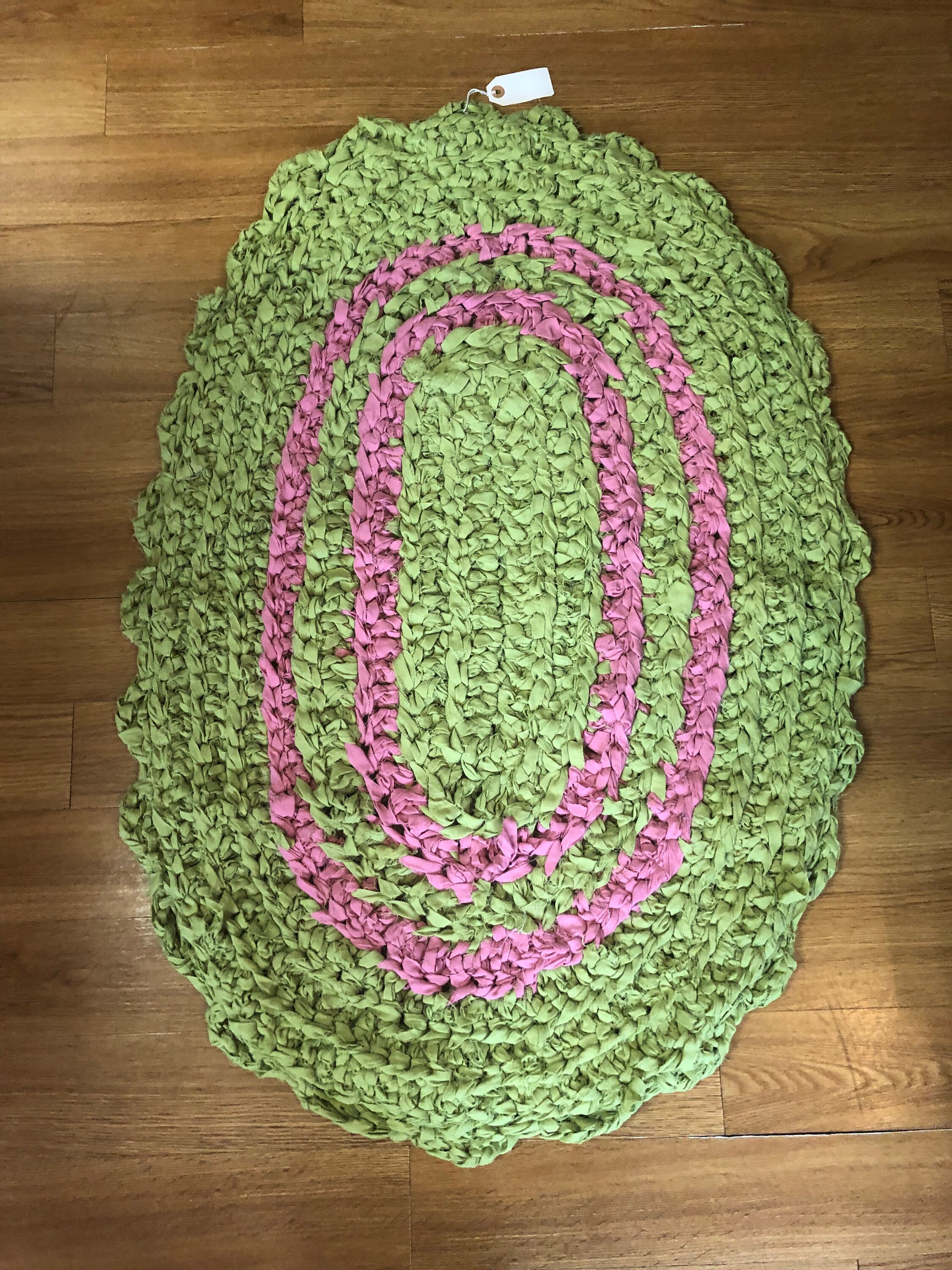 Sheet Yarn Rag Rug shrek Meets Barbie - Etsy