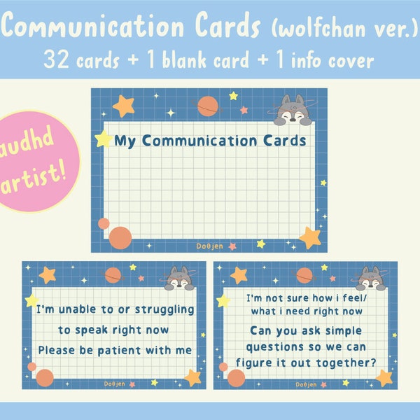 Autism Shutdown Communication Cards - Etsy