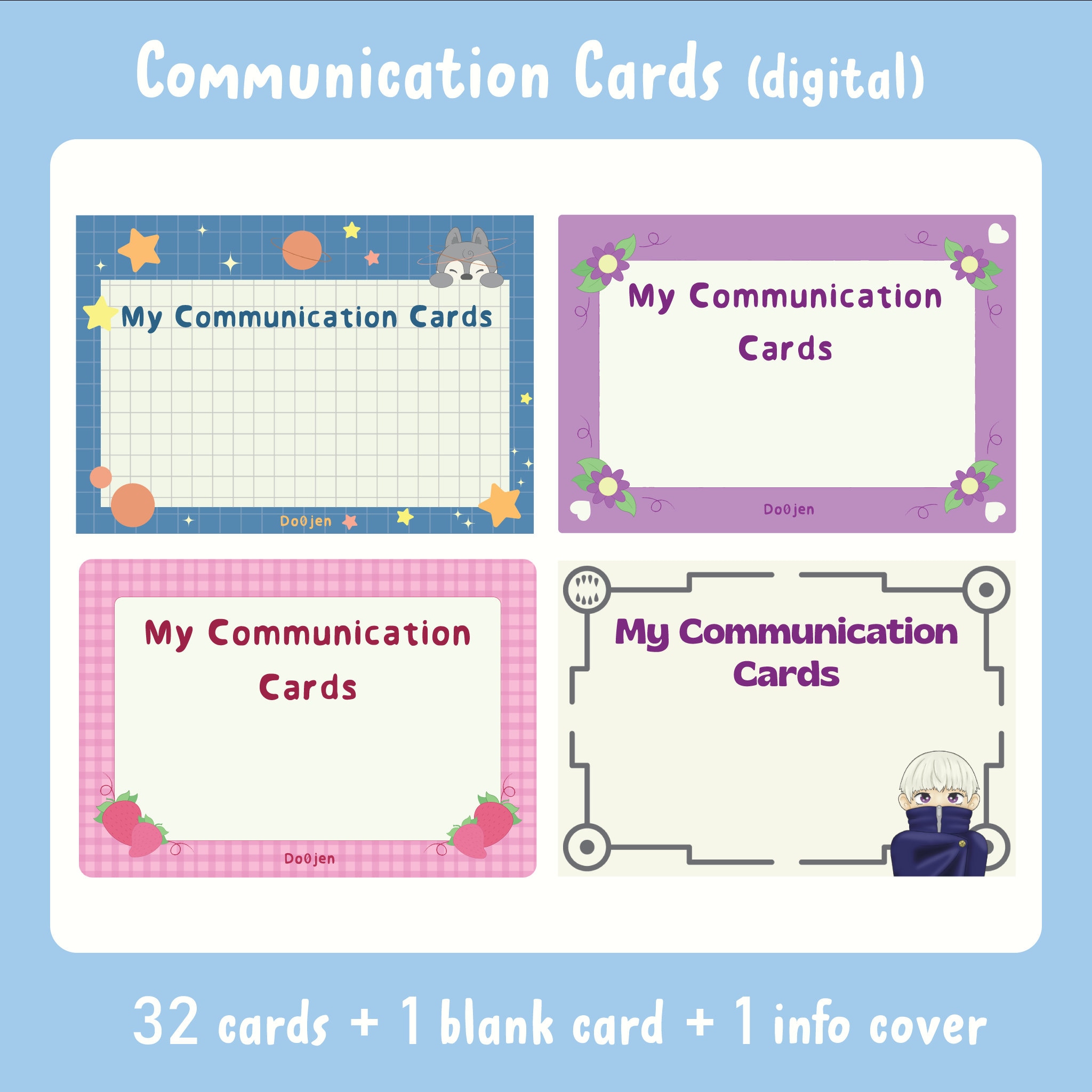 Daily Communication Cards Non Speaking Non Verbal Semi Verbal Autism ...
