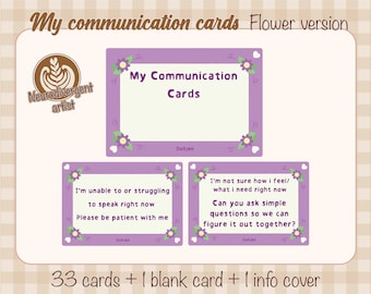 Daily Communication Cards | Non Speaking | Non Verbal | Semi Verbal ...
