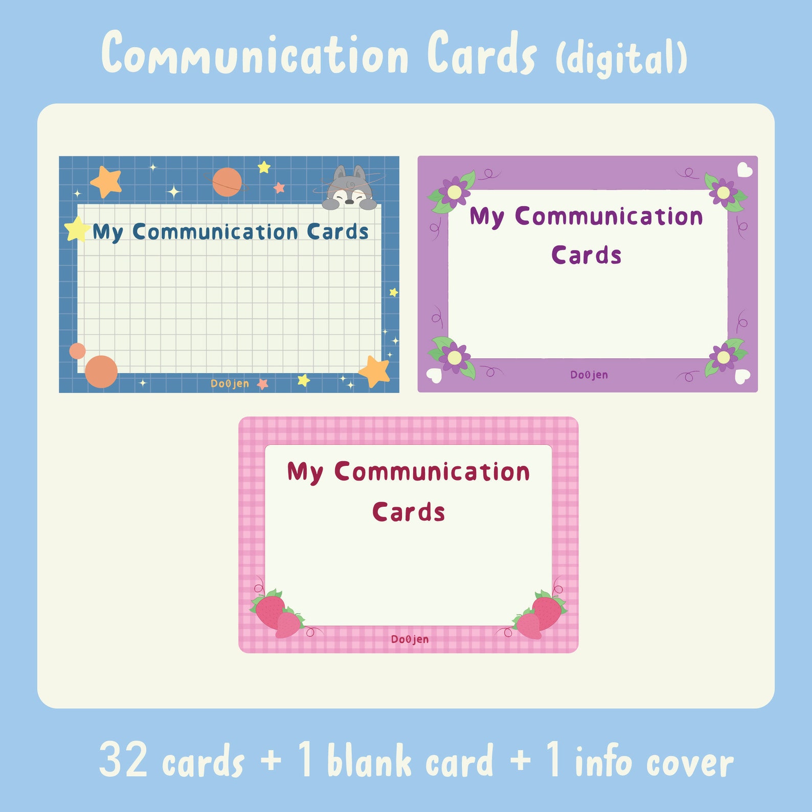 Daily Communication Cards Non Speaking Non Verbal Semi Verbal Autism ...
