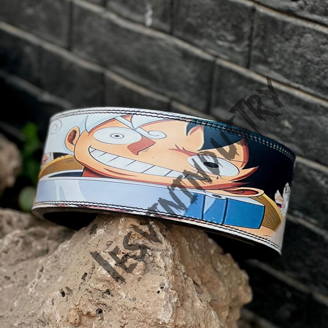 Luffy One Piece Anime Powerlifting Lever Belt One Piece Anime Gym Belt ...