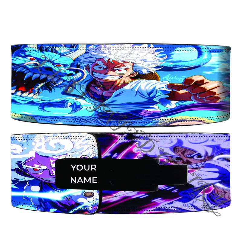 Luffy Gear 5 Anime Powerlifting Lever Belt | One Piece Anime Gym Belt ...