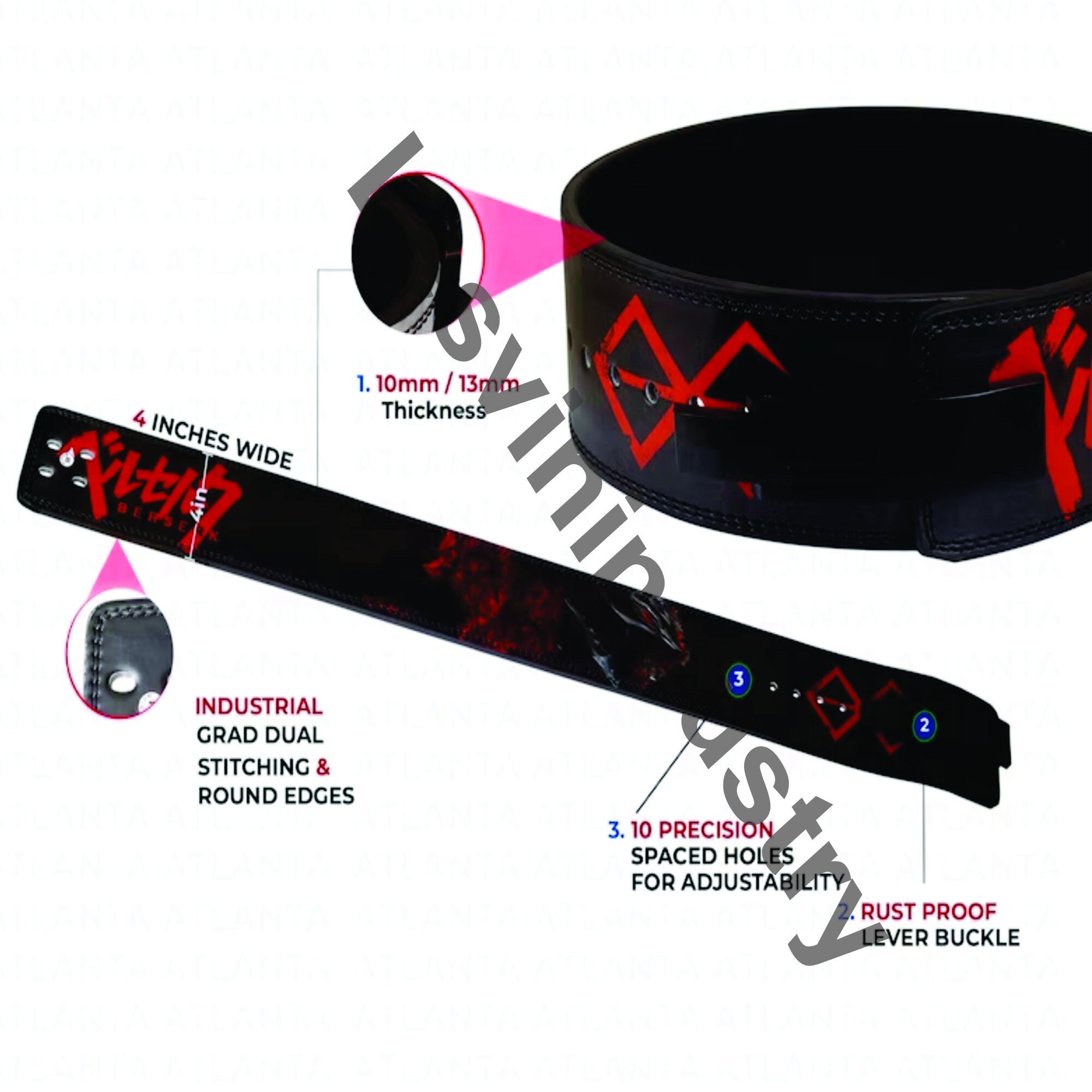 Berserk Anime Belt | Baki Lever Lifting Belt | Anime Gym Belt | Anime ...