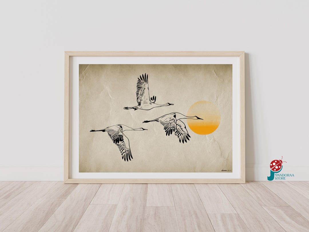 Stork Printable Wall Art I Animal Poster Digital Download I Minimalist ...