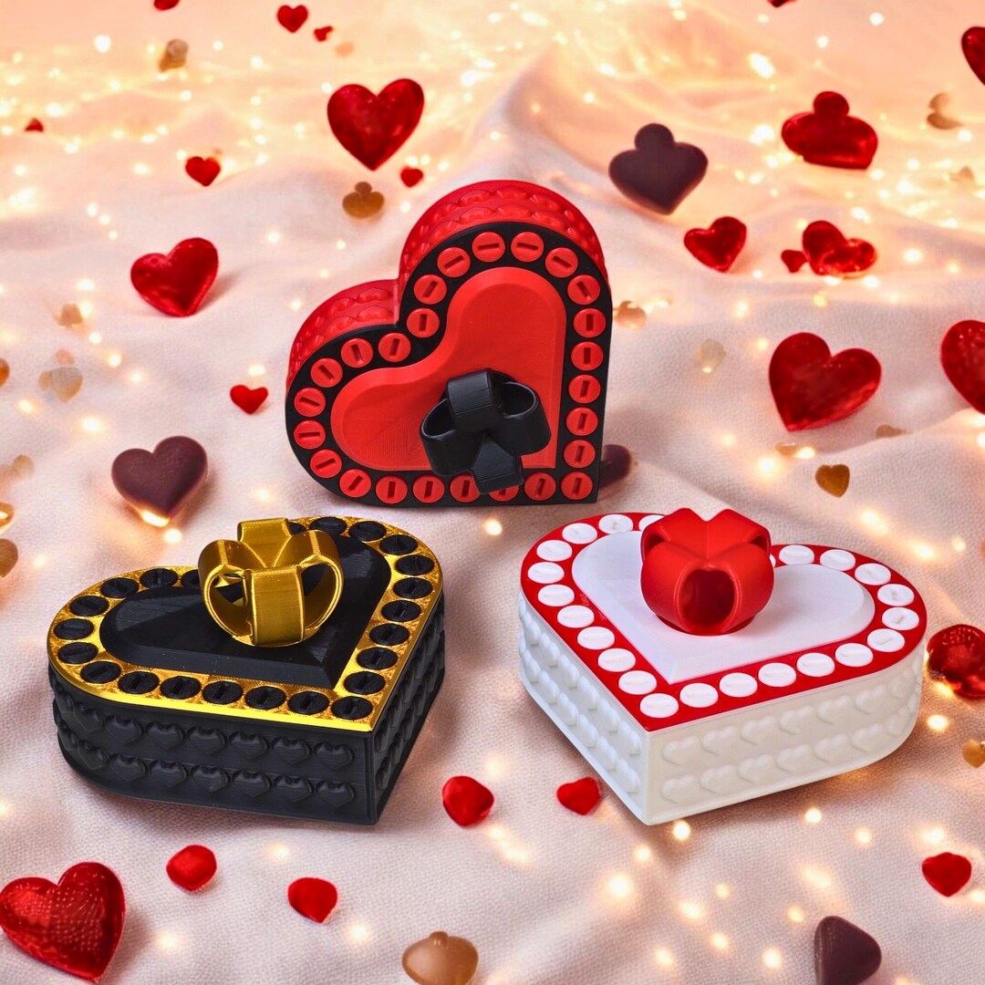 Geschenkbox Der Liebe – Herzförmige Geschenkidee Mit 25 Schrauben ...