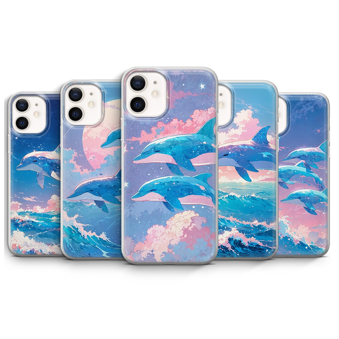 Dolphin Phone Case Sea Creature Ocean Animal Cover for iPhone 16, 16 ...
