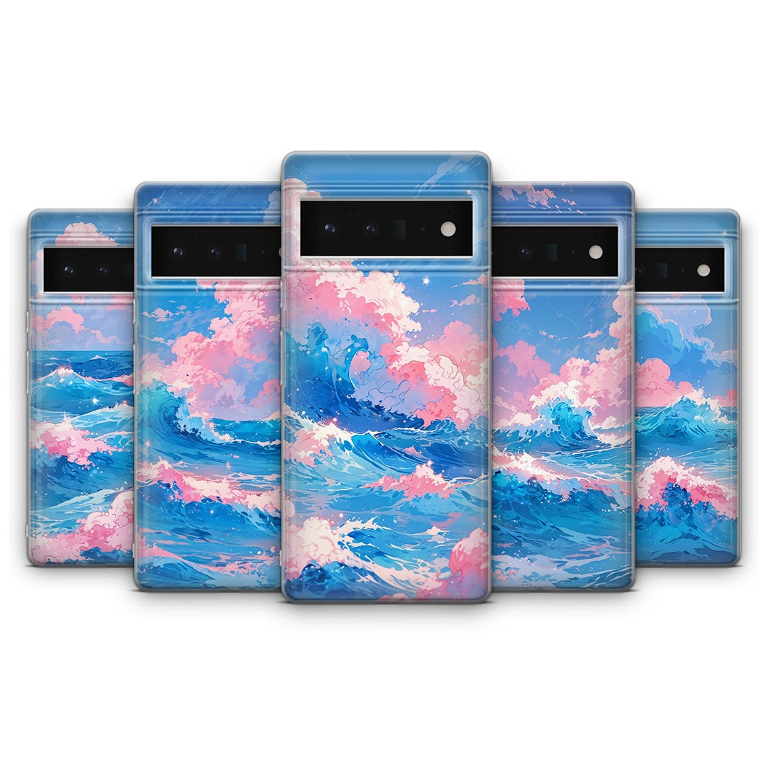 Ocean Wave Phone Case Pink Blue Cloud Sky Cover for Google Pixel 9 ...