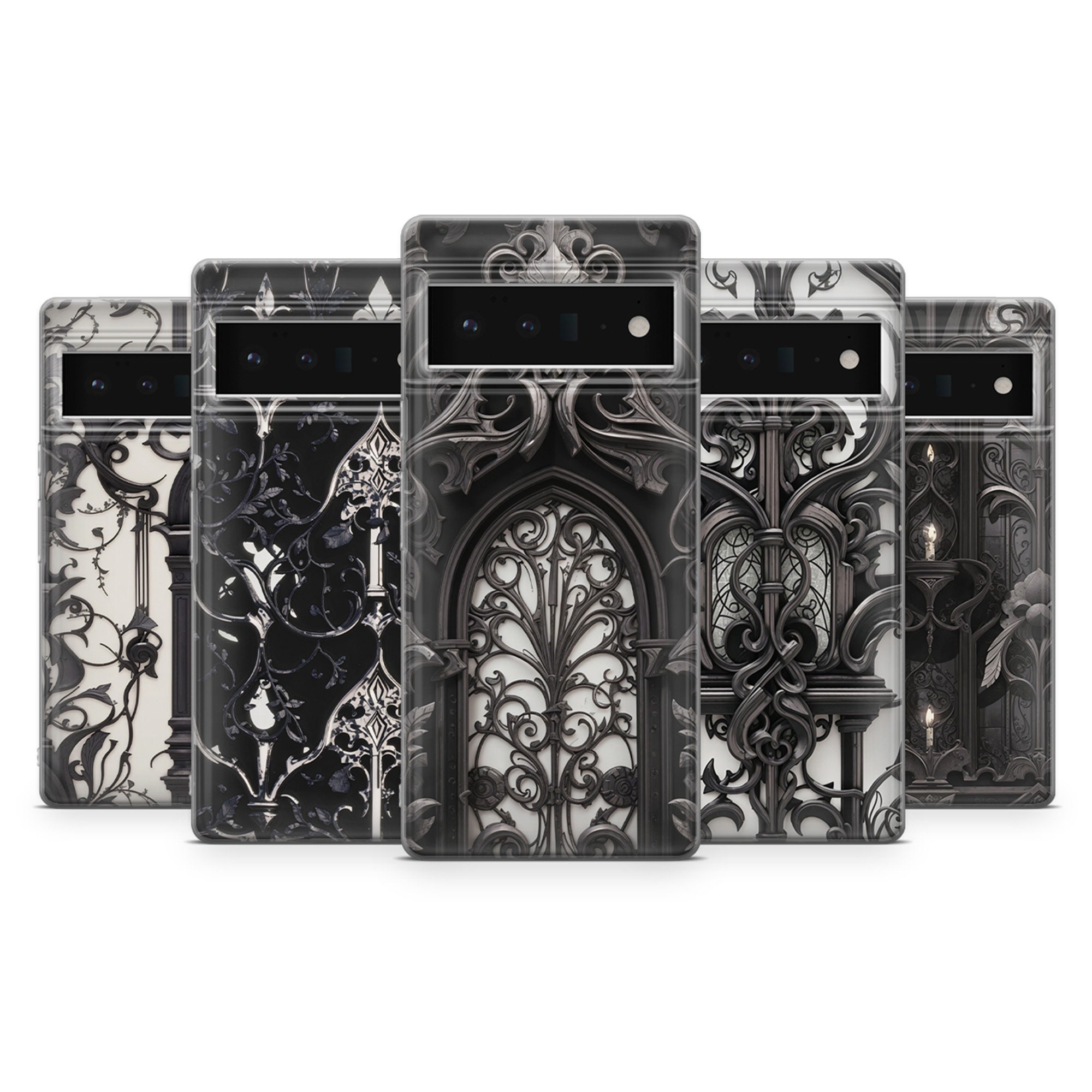 Gothic Phone Case Dark Black Goth Emo Cover for Google Pixel 10 ...