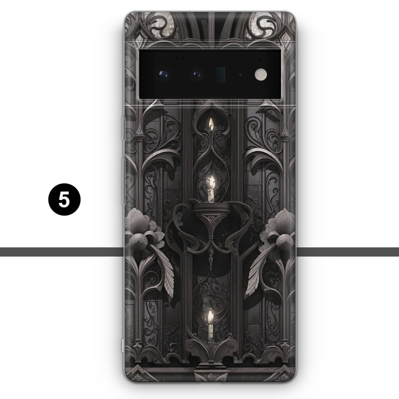 Gothic Phone Case Dark Black Goth Emo Cover for Google Pixel 10 ...