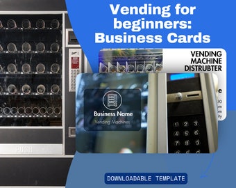 Vending Machine Business Cards With QR Code, Snack Machine Shaped ...