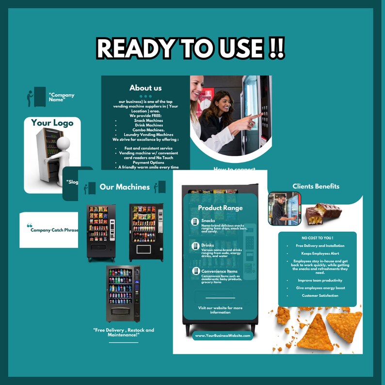 Customizable Vending Machine Business Cards Vending Brochure Vending ...