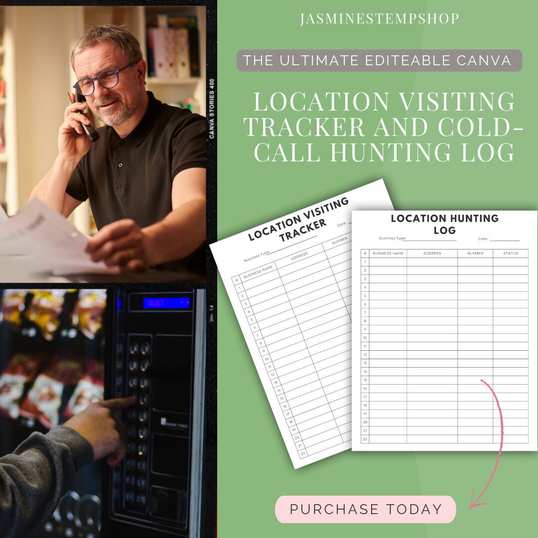Vending Machine Business Cold-calling Location Hunting Template and ...