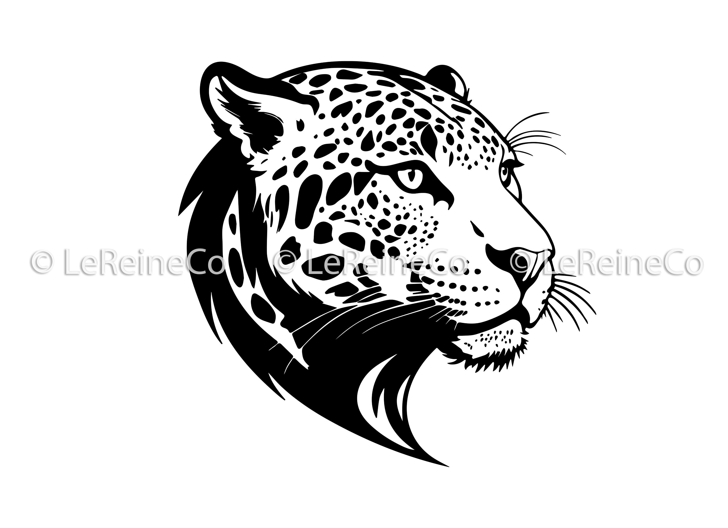 Jaguar Clipart, Jaguar Head, Jaguar Vector, Jaguar Cut Files for Cricut ...