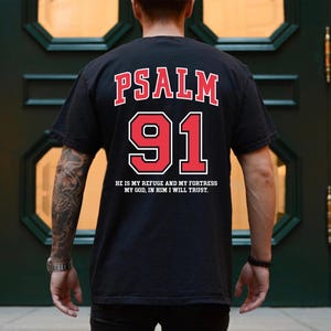 Psalm 91 T-shirt: Christian College Style Faith Tee - Etsy