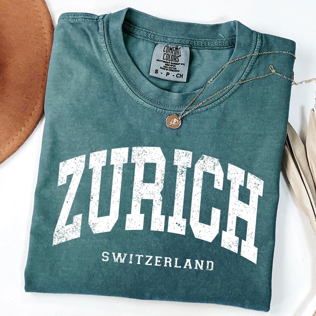 Zurich Switzerland T-shirt: Vintage Travel Souvenir Tee - Etsy
