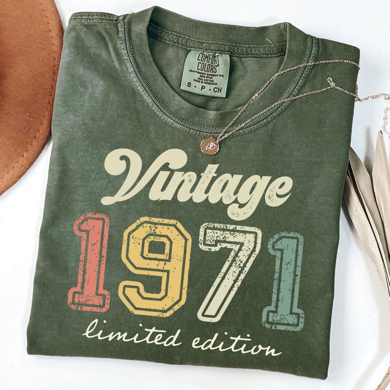 1971 Birthday Shirt - Etsy