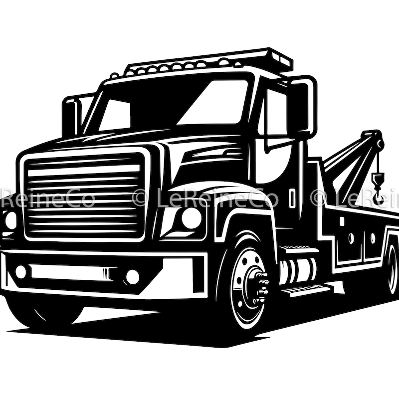 Tow Truck Svg - Etsy