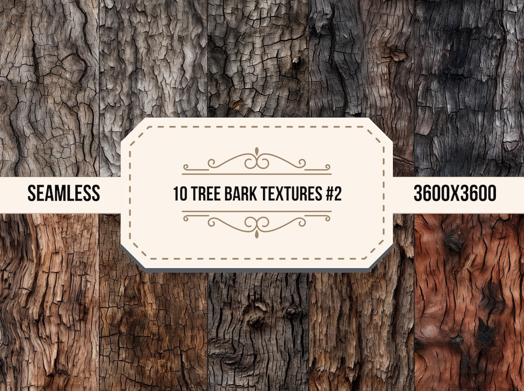 Tree Bark Digital Patterns #2, Wooden Textures, Seamless Wallpapers ...