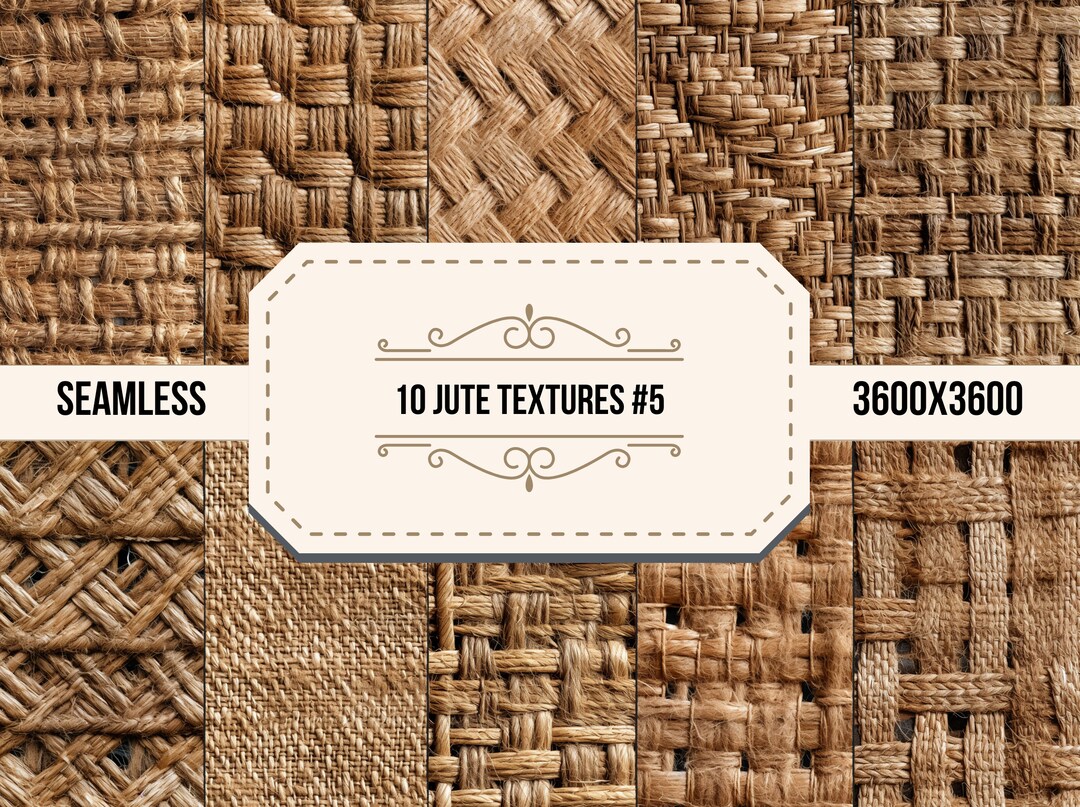 10 Jute Photo Textures 5 Woven Jute Digital Patterns Jute - Etsy