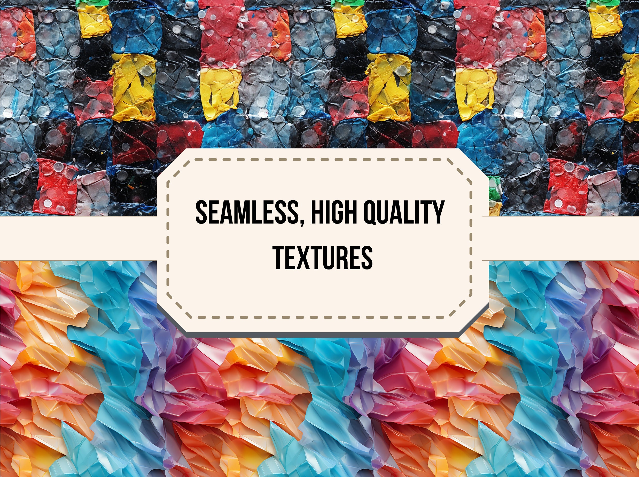 3d Recycled Materials Seamless Texture, Scrapbooking Paper, Printable ...