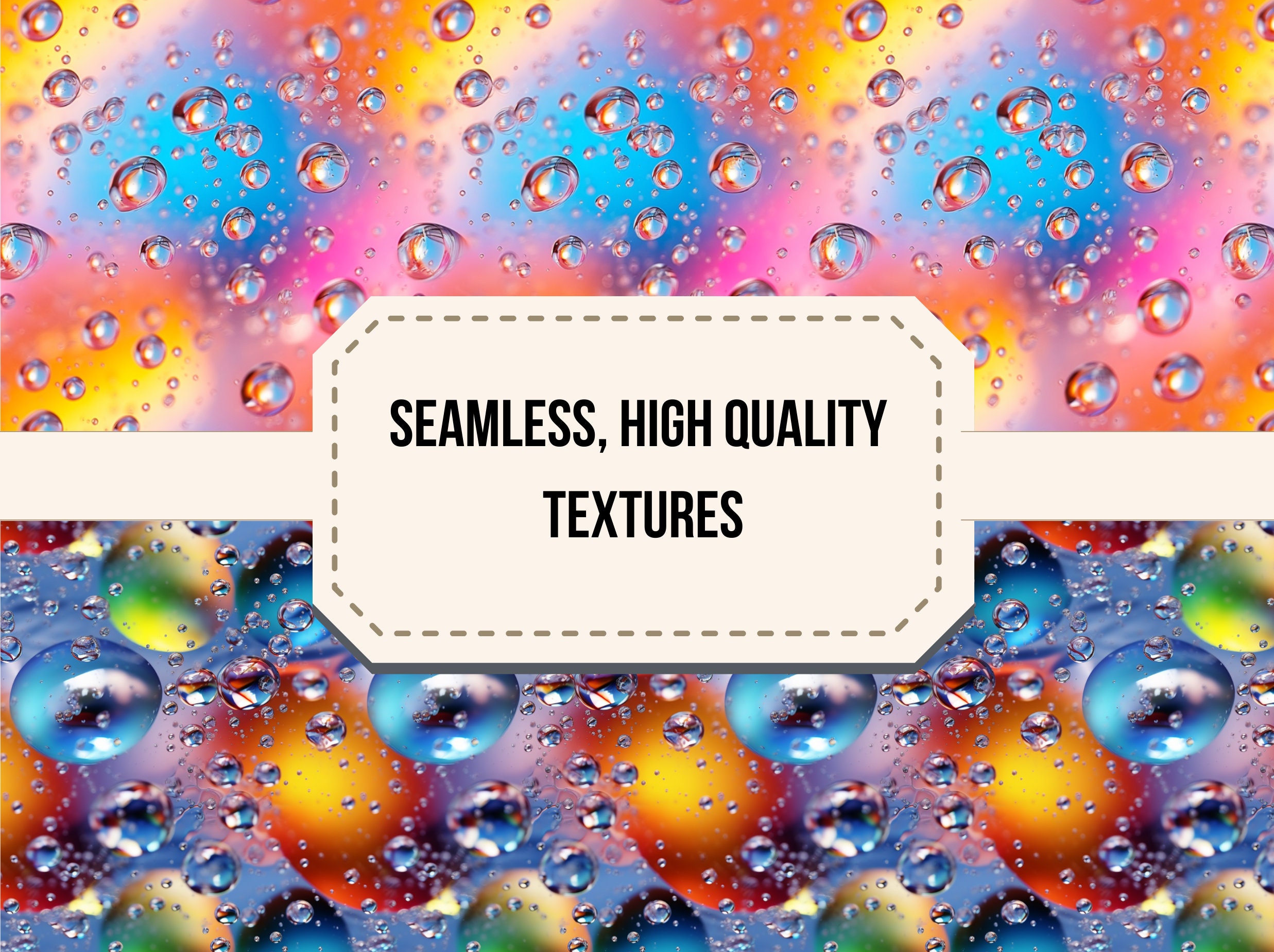 Rainbow Bubbles Textures Digital Paper Pack #2, Air Bubbles Colorful ...