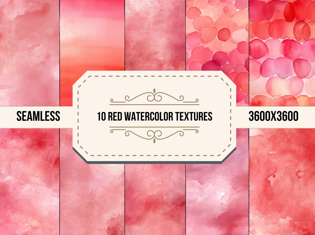 Red Watercolor Digital Textures, Watercolor Wallpaper, Watercolor ...