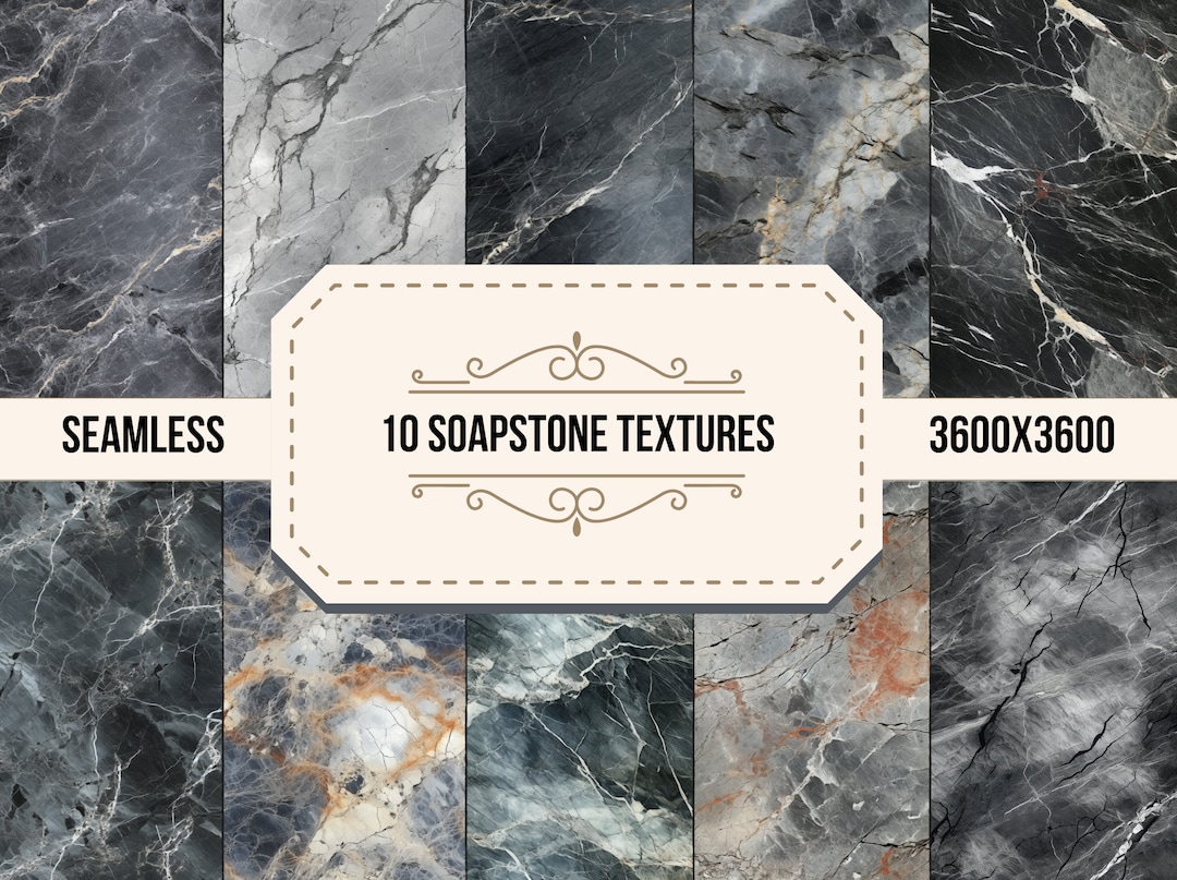 Steatite Pattern, Seamless Natural Stone Texture, Pack of Seamless ...