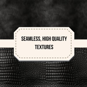 Black Leather Digital Paper Pack, Realistic Digital Leather Textures ...
