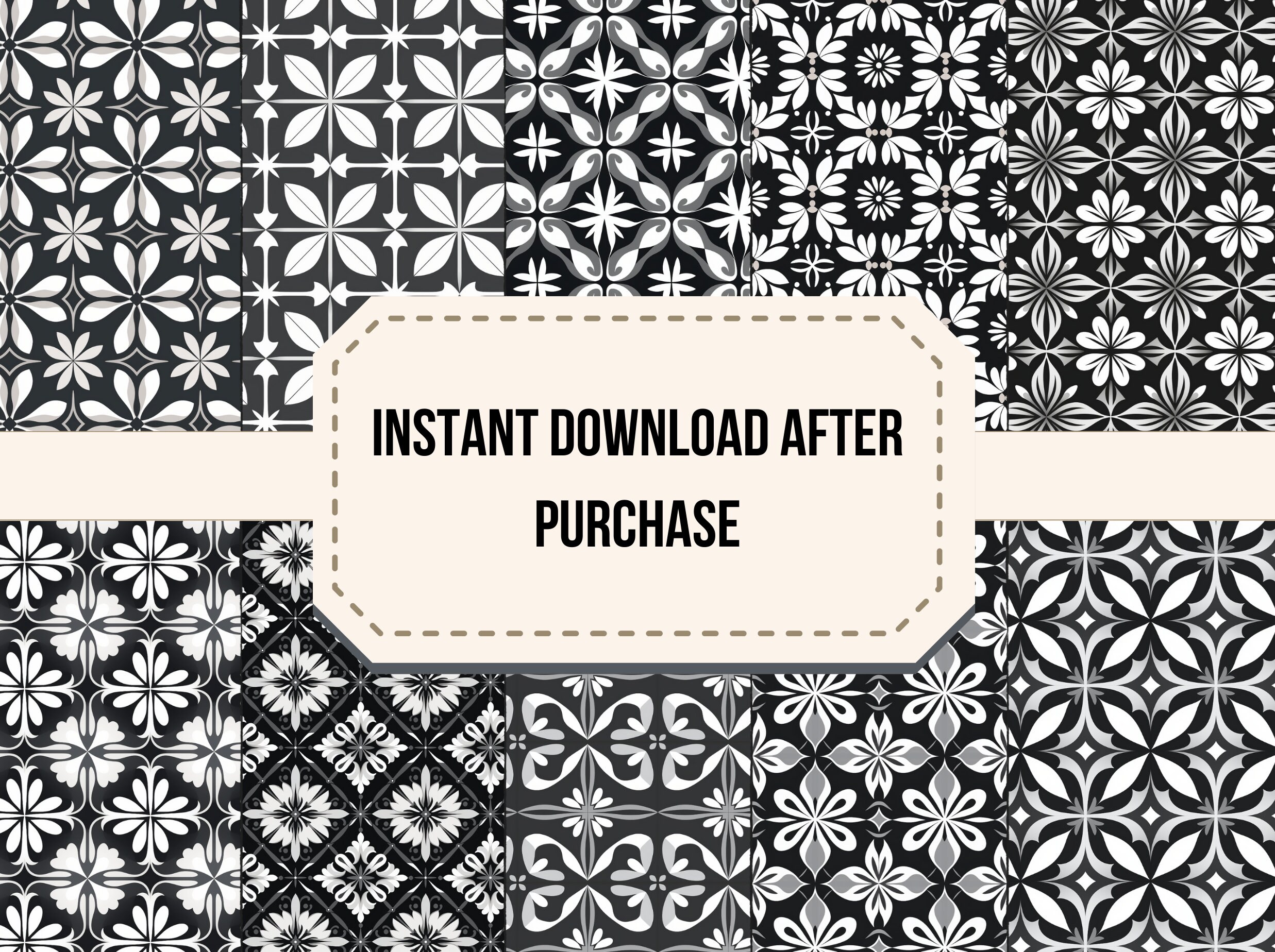 50 Simple Ceramic Tiles Digital Textures Bundle, Seamless Ceramic Tile ...