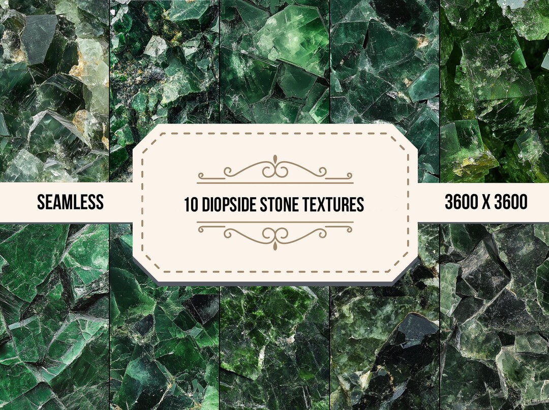 Emerald Green Crystal Textures, Dark Forest Stone Patterns, Seamless ...