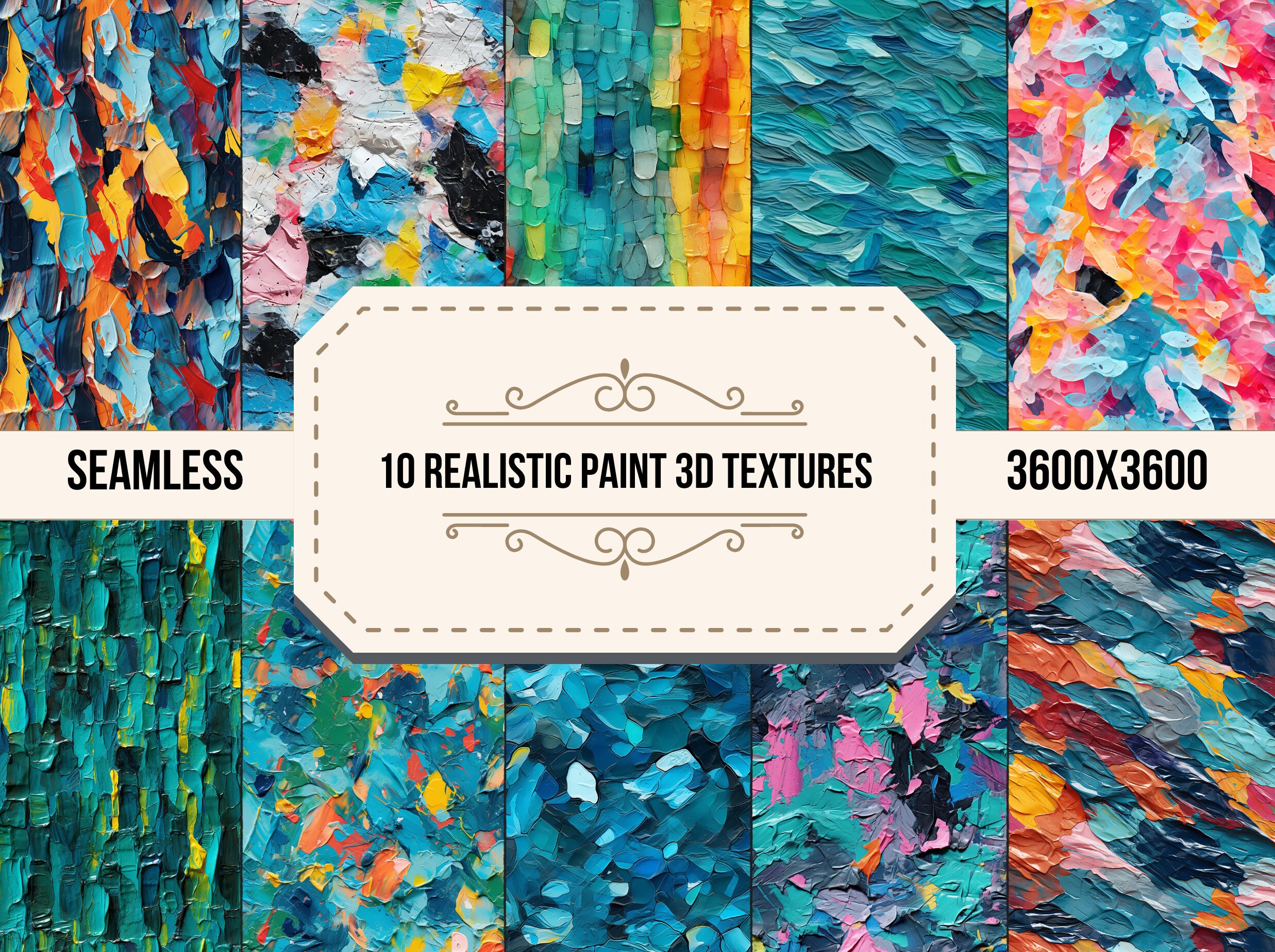 3d Paint Seamless Texture, Scrapbooking Paper, Abstract Printable Paper ...