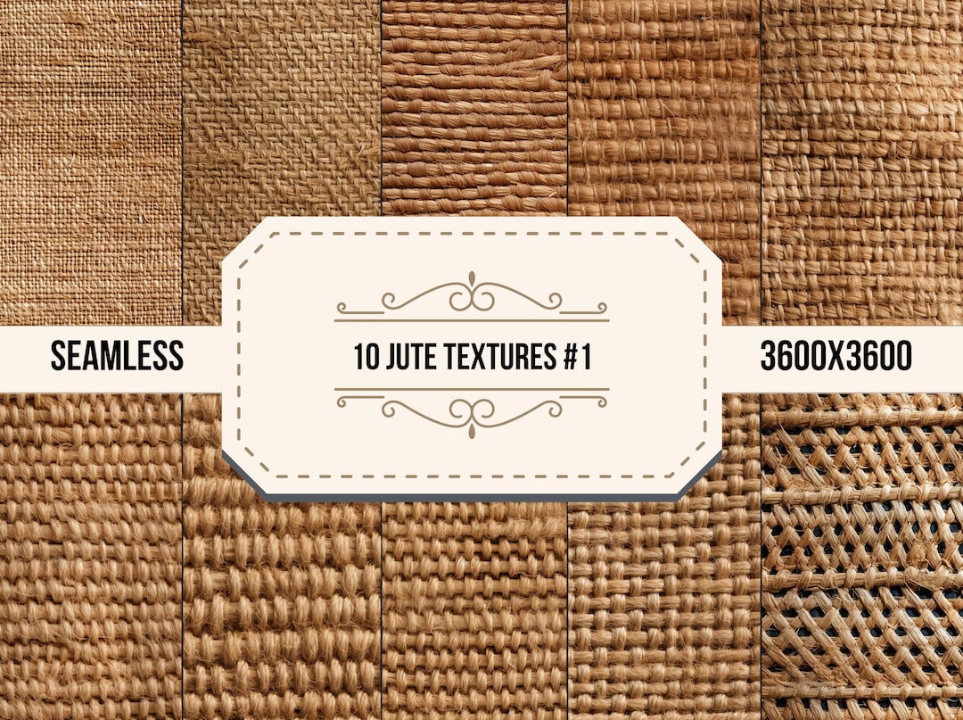 10 Jute Photo Textures #1, Woven Jute Digital Patterns, Jute Wallpaper ...