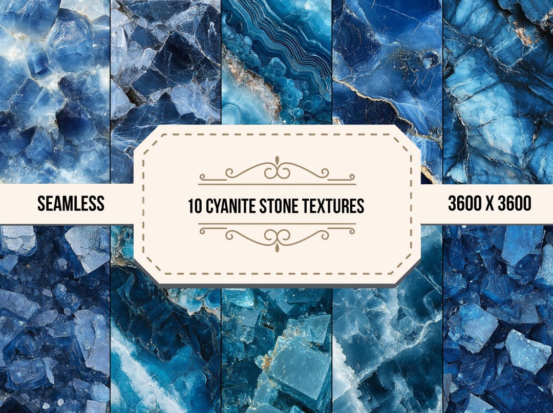 Blue Crystal Textures, Deep Sapphire Mineral Patterns, Geometric ...