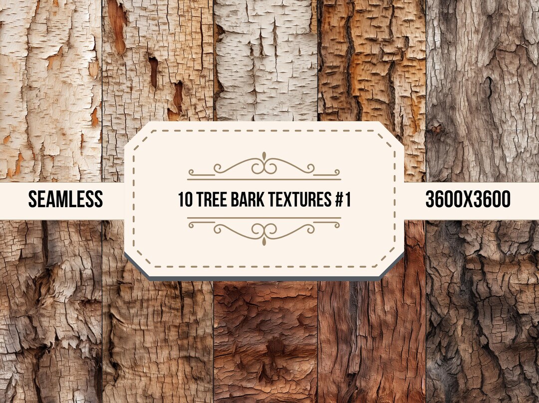 Tree Bark Digital Patterns #1, Wooden Textures, Seamless Wallpapers ...