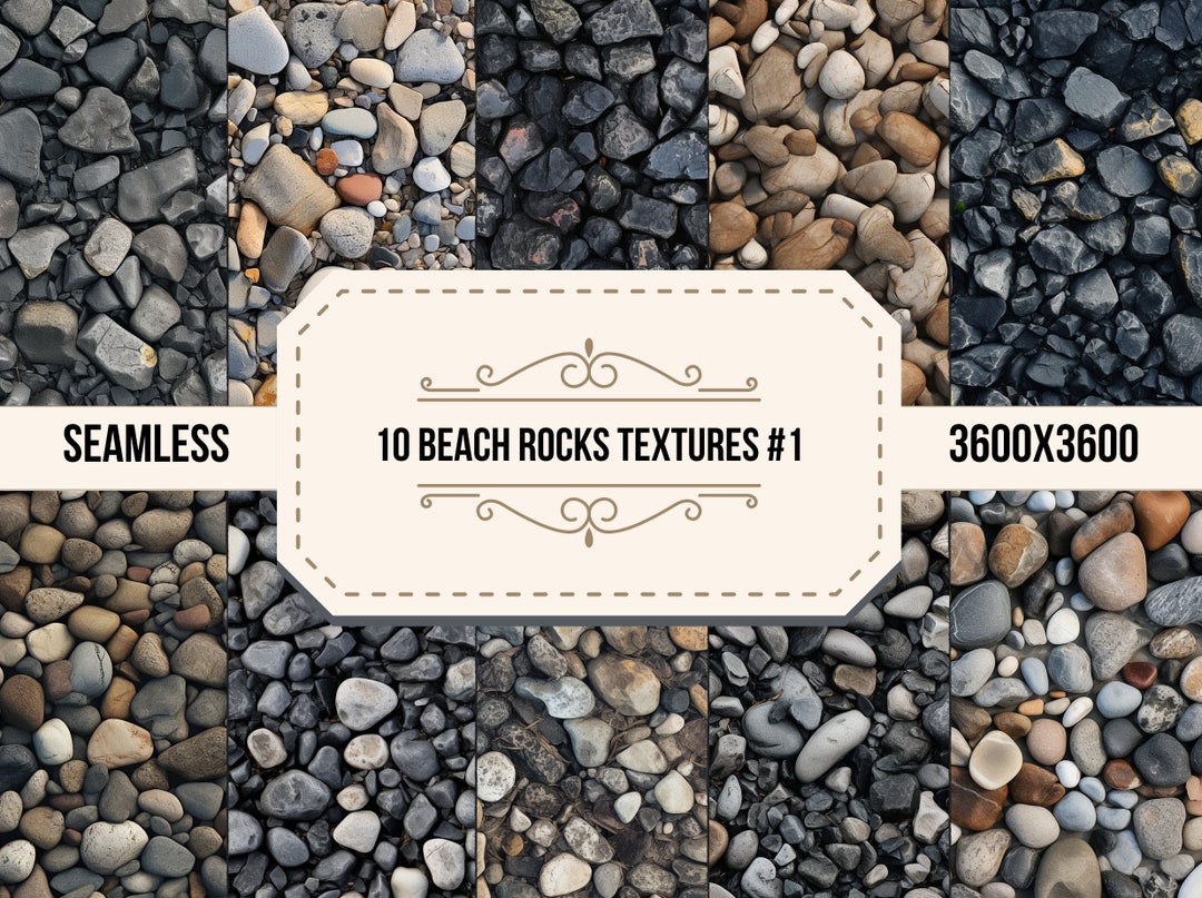 Beach Pebbles Photo Textures, Digital Patterns Rocks on the Beach ...