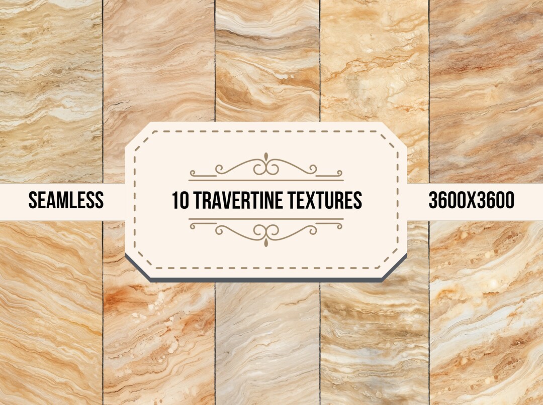 Travertine Pattern Seamless, Natural Stone Texture, Travertine Digital ...