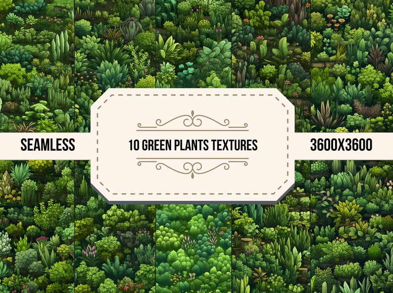 Plants 8-bit Seamless Texture, Pixel Art Trees, Digital Wallpaper ...