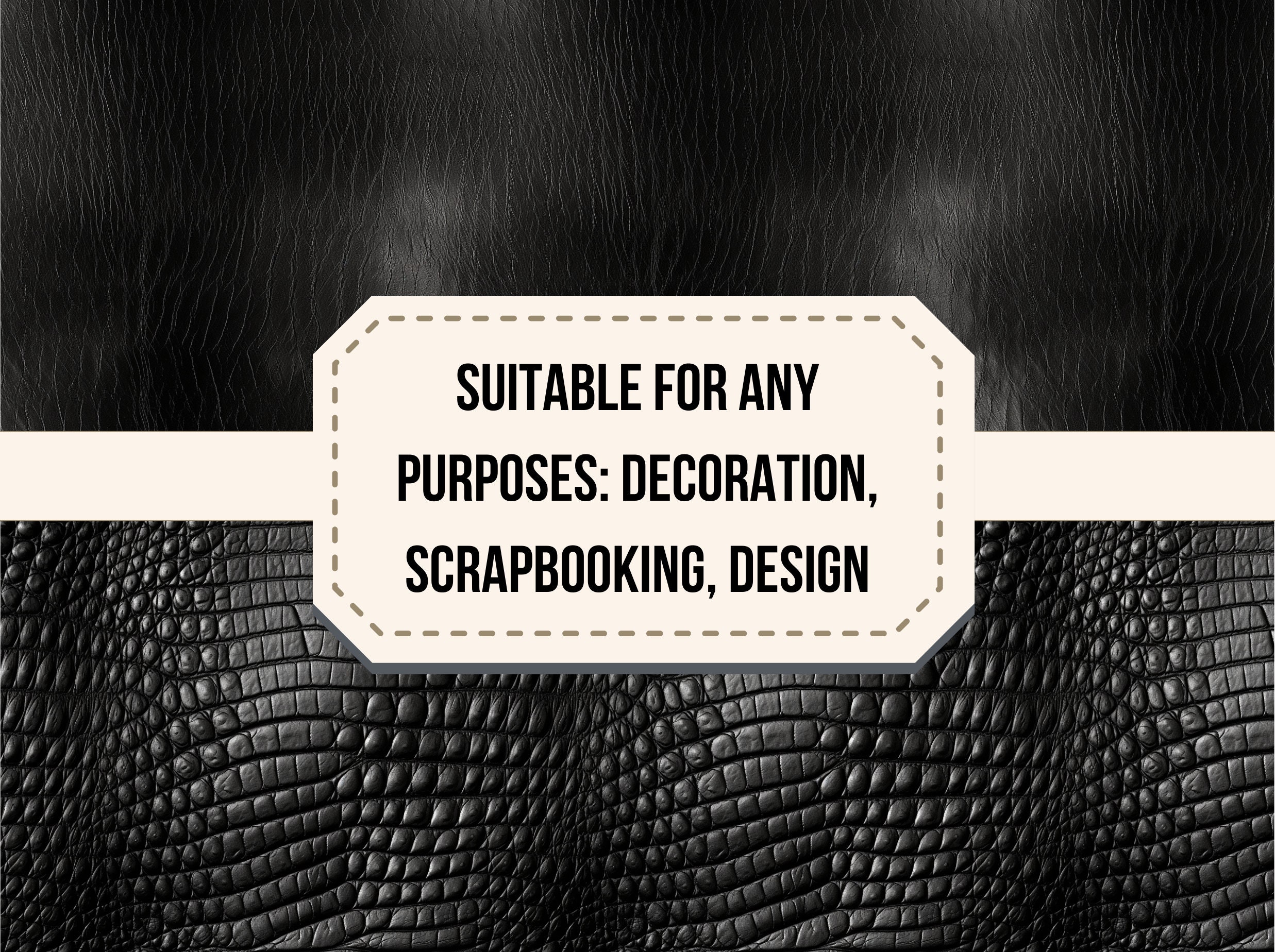 Black Leather Digital Paper Pack, Realistic Digital Leather Textures ...