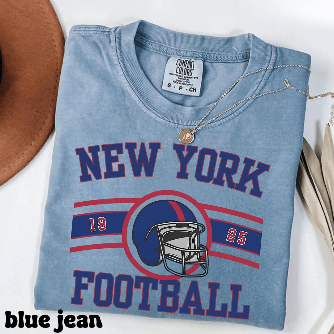 New York Giant Football Shirt, NY Giant Shirt, Comfort Colors Shirt, Vintage New York Football ...
