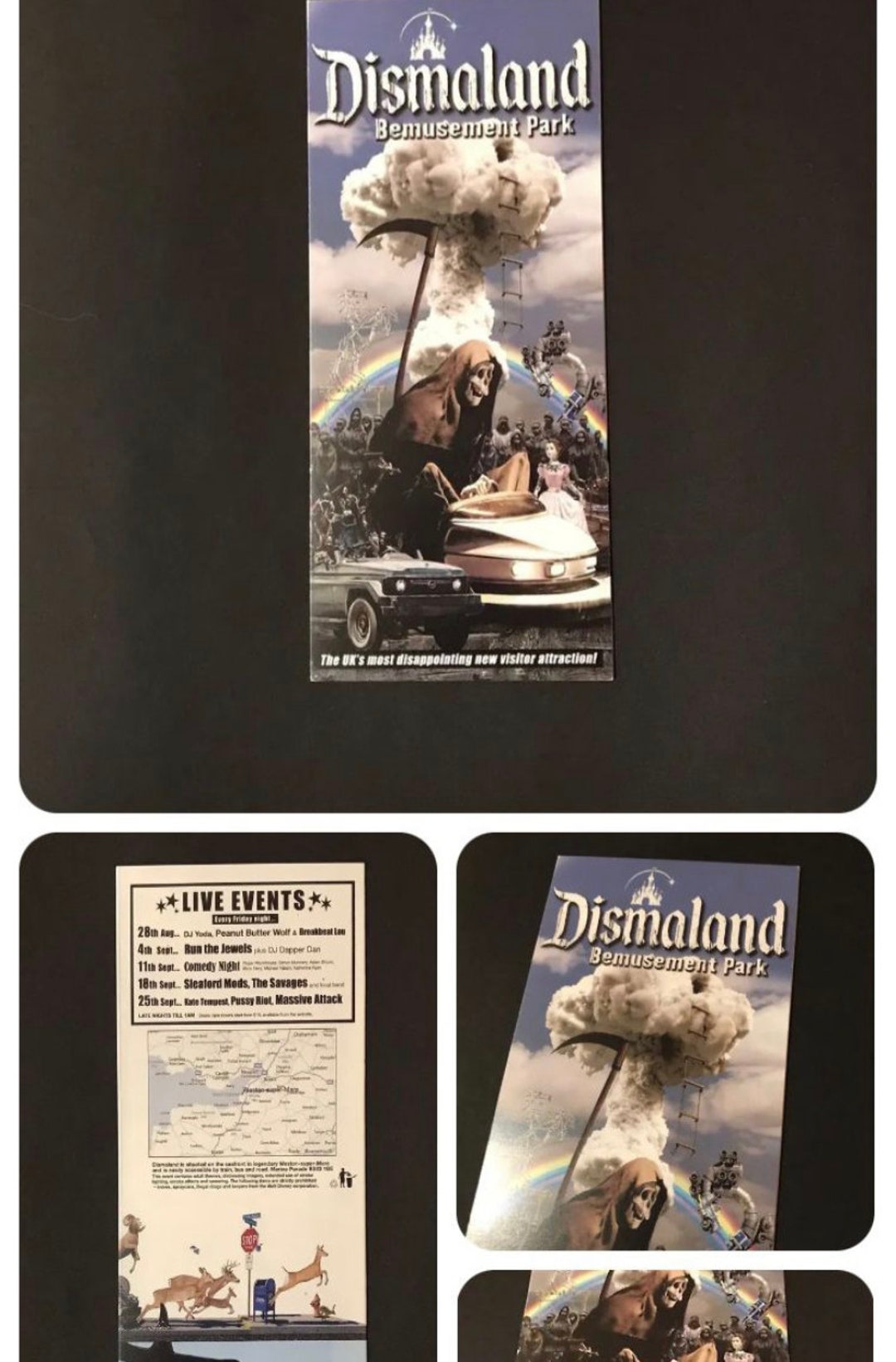 Banksy Dismaland Bemusement Park Wellcome Flyer - Etsy