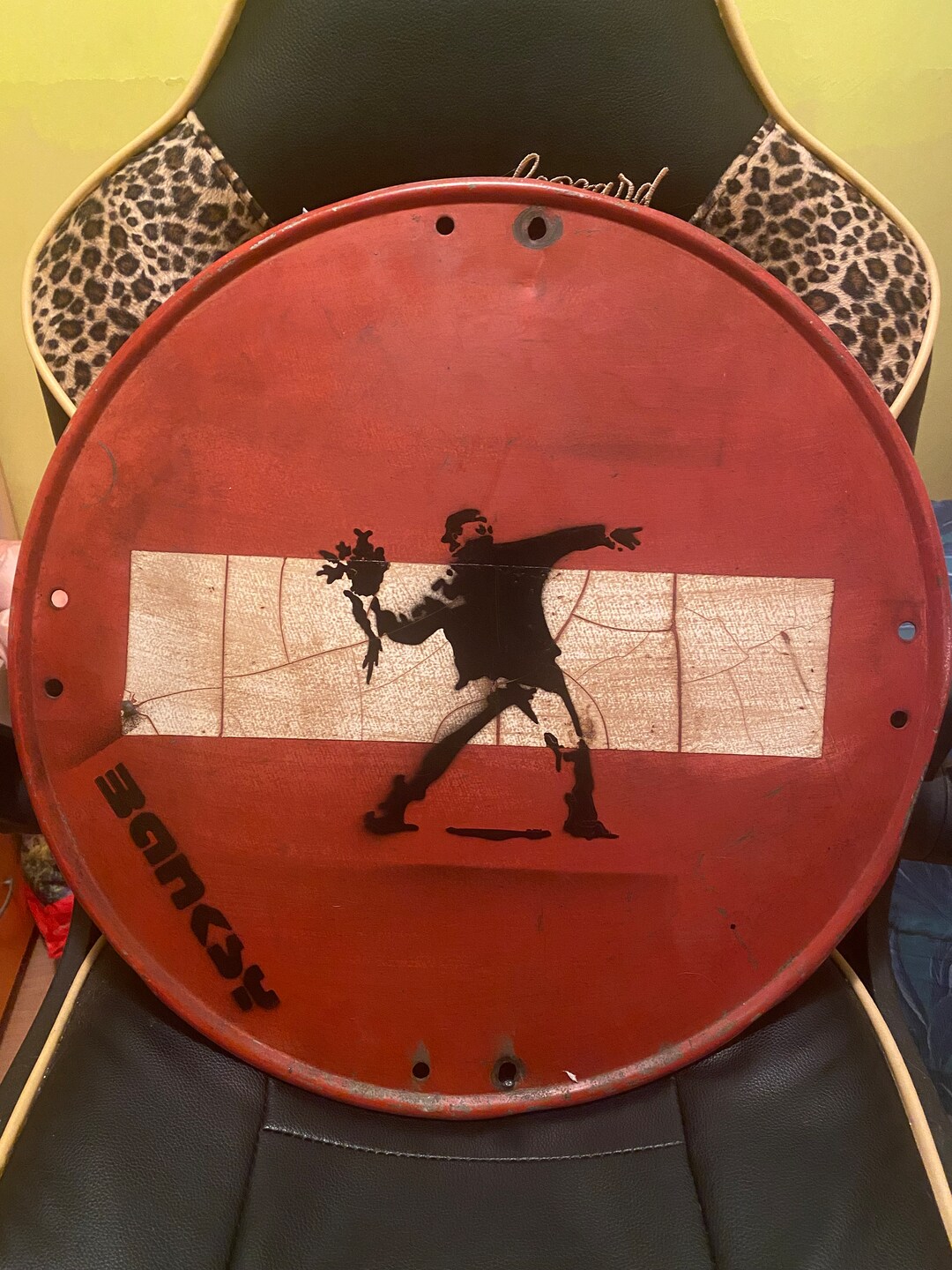 Banksy Signal Graffiti With Stencil - Etsy