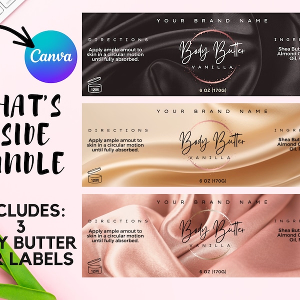 Body Butter Labels Stickers - Etsy