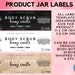 Editable Body Scrub Jar Label Template, Canva Sugar Scrub Product Label ...