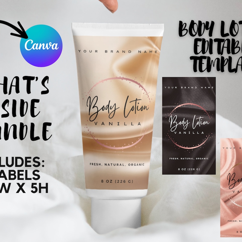 Lotion Labels - Etsy