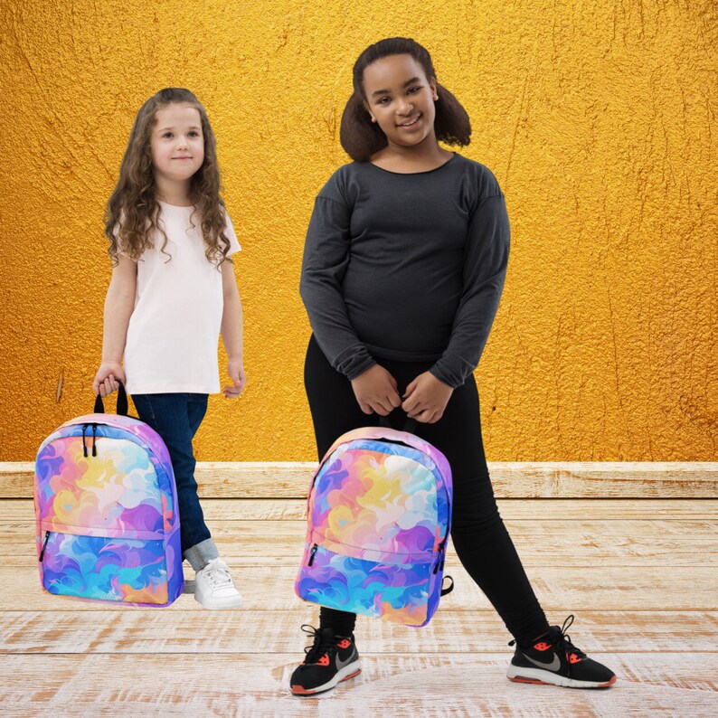 Aesthetic School Backpack Boho Backpack City Travel Backpack Blue ...